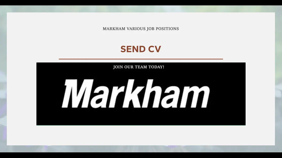 Apply Now For Markham Store Opportunities