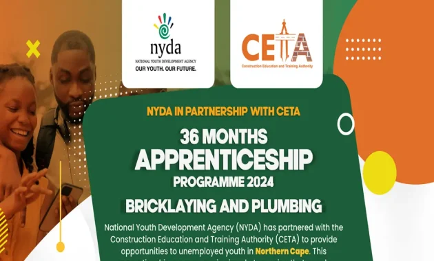 NYDA 36 Months Apprenticeship Programme 2024 - Bricklaying And Plumbing ...
