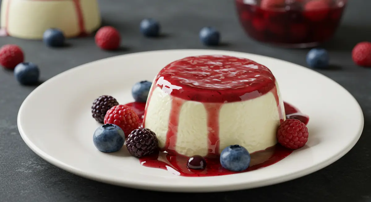Easy And Creamy Panna Cotta With Homemade Berry Sauce – A Perfect ...