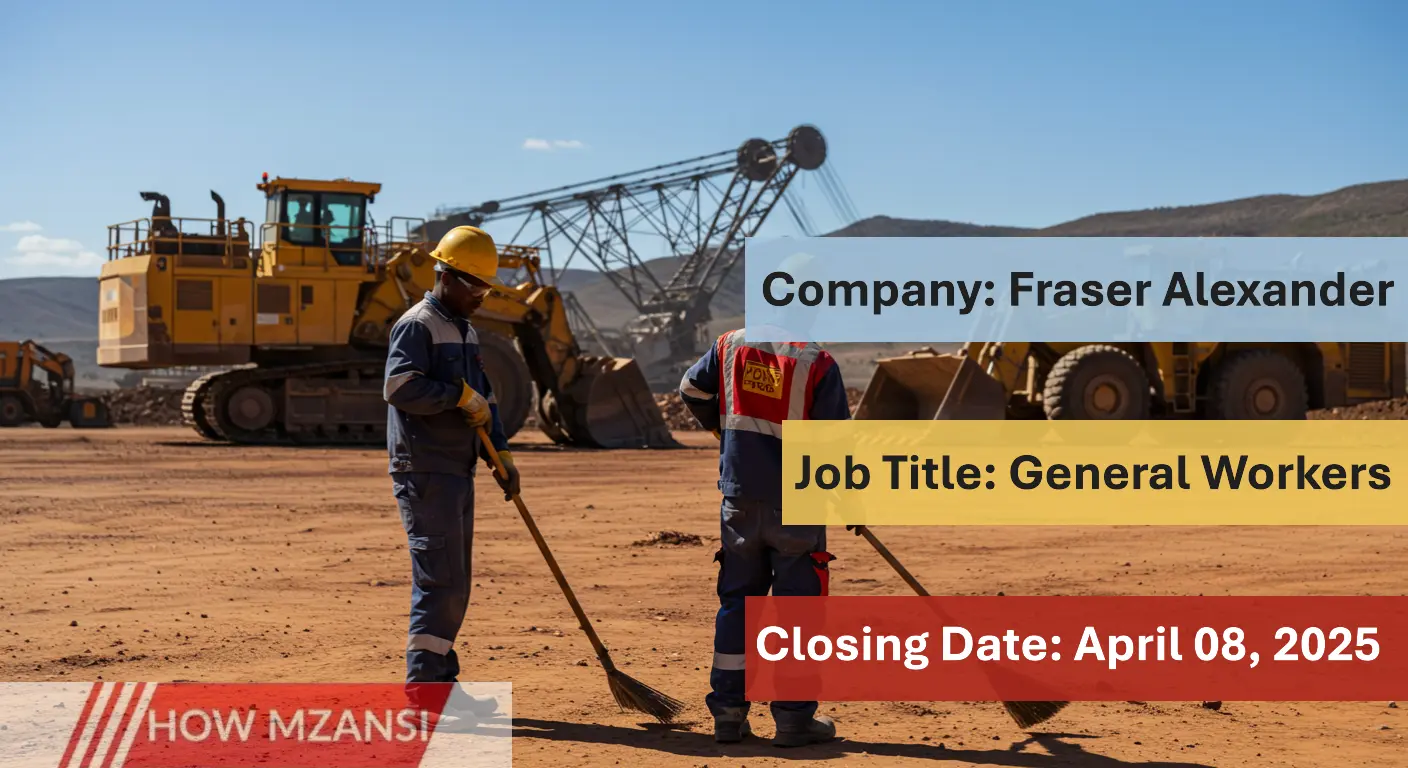 Fraser Alexander Is Hiring General Workers In Gauteng
