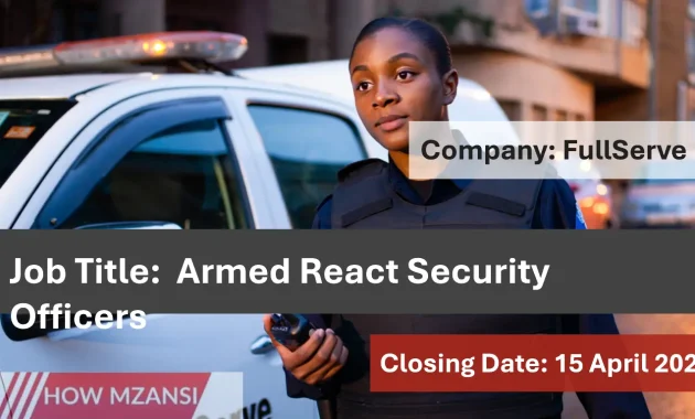 FullServe Is Hiring Armed Security Reaction Officers
