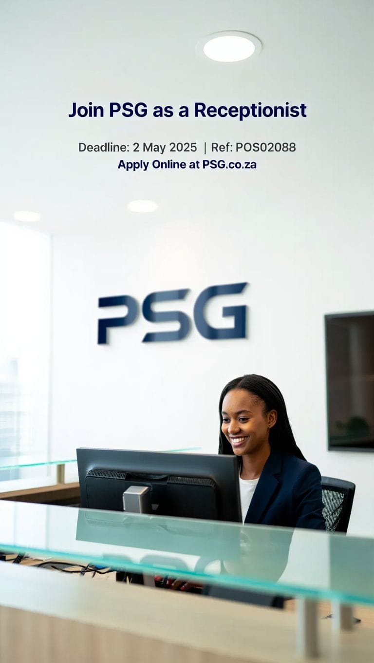 PSG Is Hiring a Receptionist – Apply Before 2 May 2025